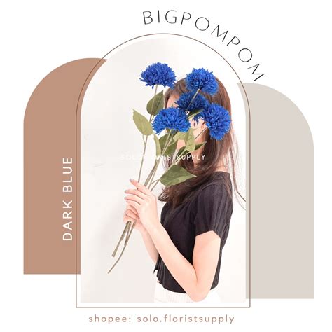 Jual Big Pompom Artifisial Bunga Palsu Bunga Sutra Dandelion Bunga