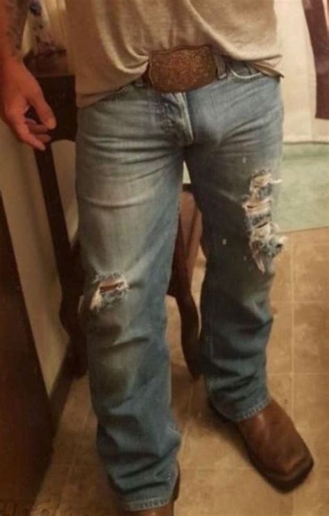 Jeans Bulge Freeballing His Jeans Rugby Men Vpl Slip Country Boys