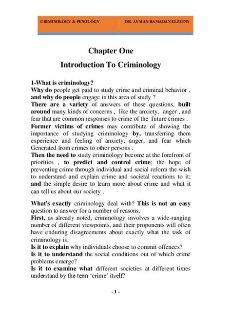 (PDF) Introduction To Criminology 2016 Dr. Ayman Elzeiny