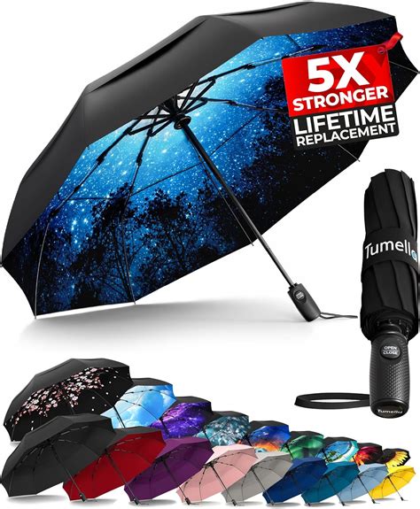 Tumella Strongest Windproof Travel Umbrella Compact