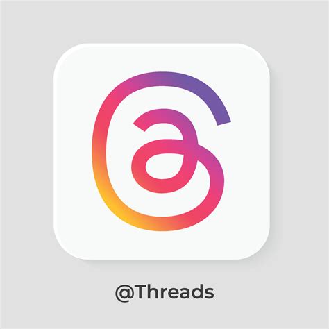 Threads Icon With Modern White Color Modern Threads Icon Twitter
