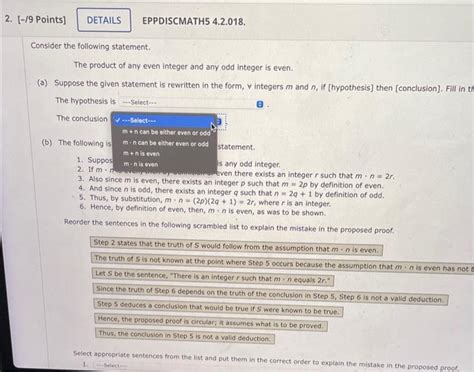 solved insider the following statement the product of any