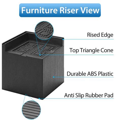 Baseaire Dehumidifier Risers 3 Inch L Shaped Design Dehumidifier Boost