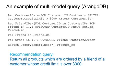 Multi Model Data Query Languages And Processing Paradigms Ppt