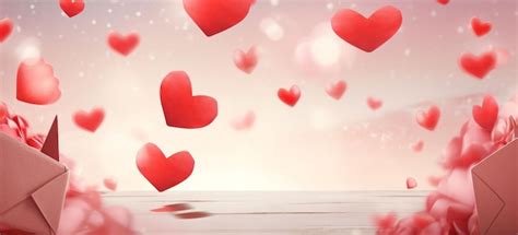 Valentine Day Card Or Celebration Premium Ai Generated Image