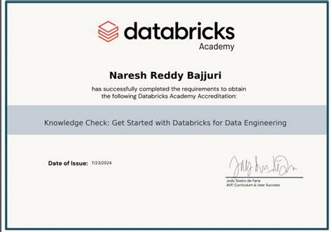 Naresh Bajjuri On Linkedin Databricks