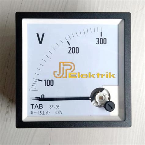 Jual Voltmeter Analog Volt Meter 300v Ac 96x96 Mm Voltmeter Jarum