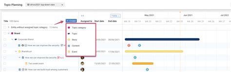 How To Create Objects In The Topic Planning Of Communications Control Staffbase Support Portal