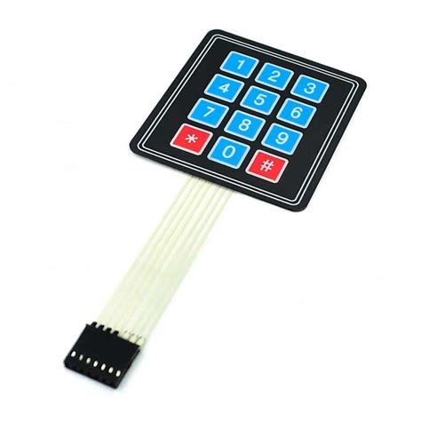 Teclado Matricial De Membrana 4x3 Stacktronics Perú