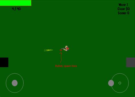 Java Bullets Wont Shoot Out Of Barrel In Top Down Shooter Game