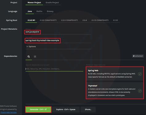 Thymeleaf Tutorial Spring Boot Thymeleaf Example