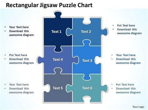 Rectangular Jigsaw Puzzle Chart Powerpoint Templates Ppt Presentation Slides 0812 Powerpoint