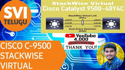 Cisco 9500 Stackwise Virtual Configuration SVI Telugu 2024 YouTube
