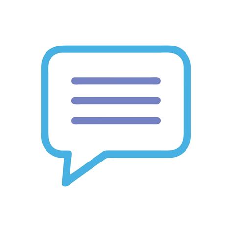 Beautiful Speech Bubble Message Chat Email Contact Icon Vector For Ui Websites Mobile