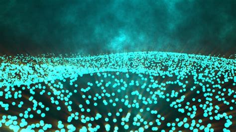 Sky Blue Bokeh Particle Abstract Background Particle With Depth Of Field And Bokeh In Cyber