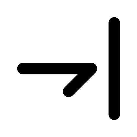 Arrow Narrow Right Alignment Vector Svg Icon Svg Repo