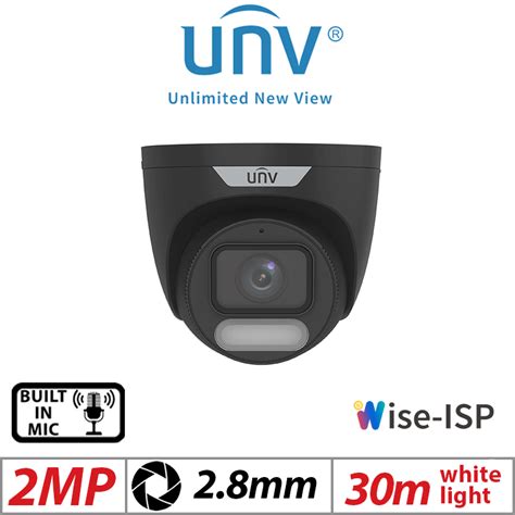 Uniview 2mp Turret Network Camera Colorhunter Wise Isp Fixed 28mm