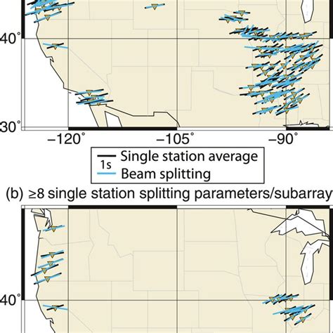 Comparison Of Average Single‐station Splitting Parameters ϕ δt For