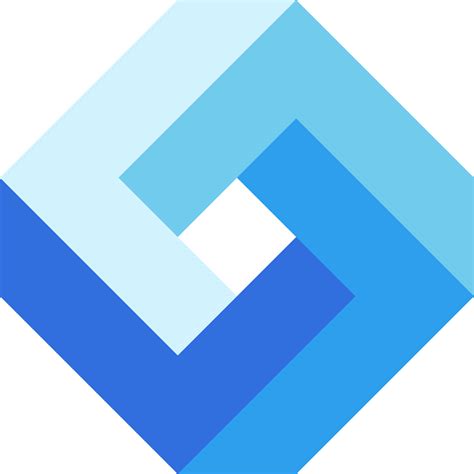 Impossible Shape Of Loop Cube Optical Illusion Of Infinity Blue Square Vector Illustration Of