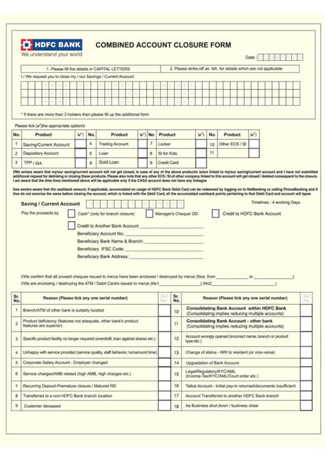 Hdfc Bank Dbt Consent Form For Aadhar Seeding In Pdf Download