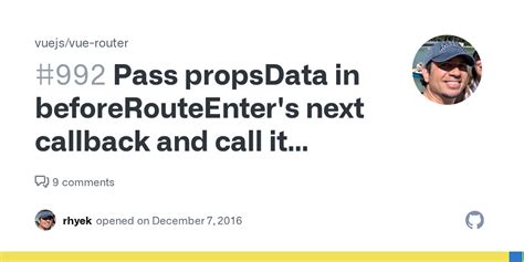 Pass Propsdata In Beforerouteenters Next Callback And Call It Before Mounting · Issue 992