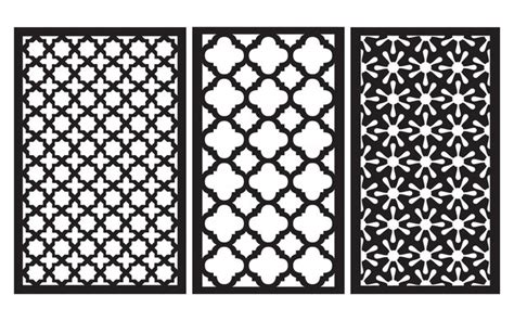 Premium Vector Black Patterns With White Background Islamic And Geometric Motifs For Cnc And