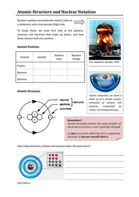 Pdf Atomic Structure And Nuclear Equations Dokumentips