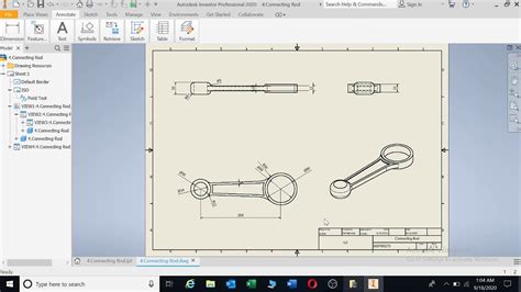 Manufacturing Drawing Size Editing In Inventor YouTube