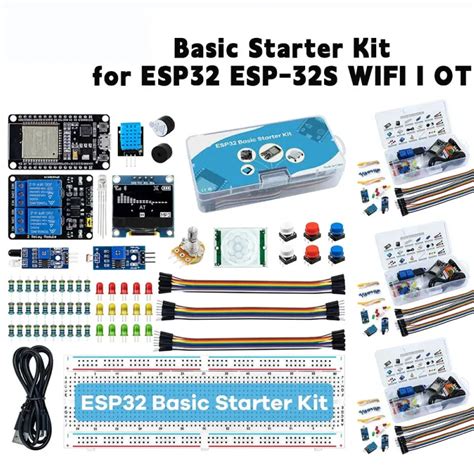 Basic Starter Kit For Esp32 Esp 32s Wifi Development Board For Arduino