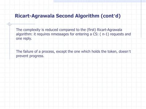 Ppt Mutual Exclusion In Distributed Systems Non Token Based