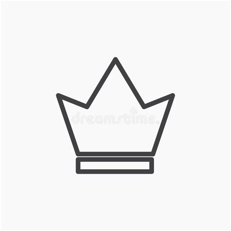 Crownline In Thin Line Black Color Flat Simple Vector Symbols Illustration Stock Vector