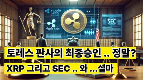 리플엑스알피 토레스판사그녀고맙습니다 Youtube