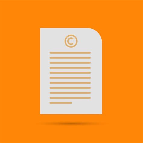 Premium Vector | Copyright notice on a page vector