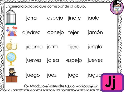 Actividades J Actividades Con La Letra J Actividades De Letras