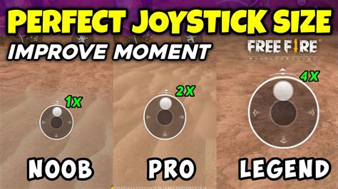 How To Find Your Best Joystick Size And Position Joystick Stuck Problem Ff And Ff Max Youtube