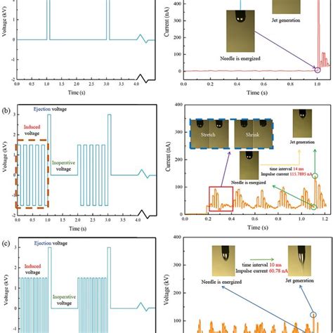 The Waveform Of The Applied Voltage And Micro Current Detection A