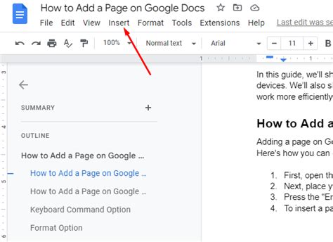 How To Add A Page On Google Docs 2025 Guide SSP