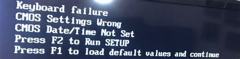 Dell Zino CMOS Checksum Error F To Run SETUP F To Load Defaults Can T Move Past The