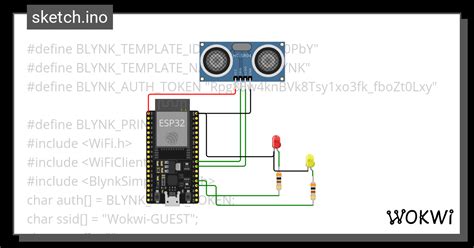 Sr04 Blynk Iot Wokwi Esp32 Stm32 Arduino Simulator