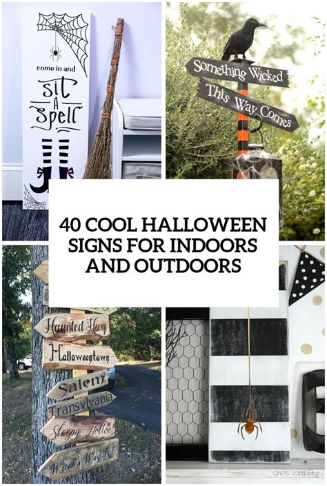 40 Cool Halloween Signs For Indoors And Outdoors Digsdigs