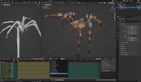 Spider V1 Animation 3d Model By Asset Animated