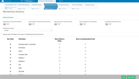Membership Directory Tab Donorview