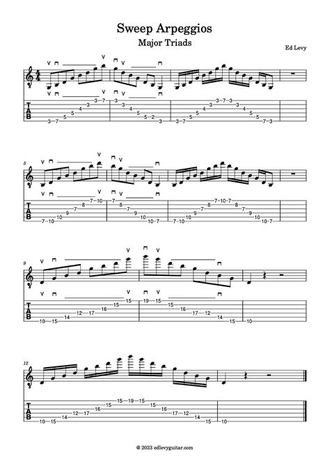 3 Must Know Sweep Arpeggios
