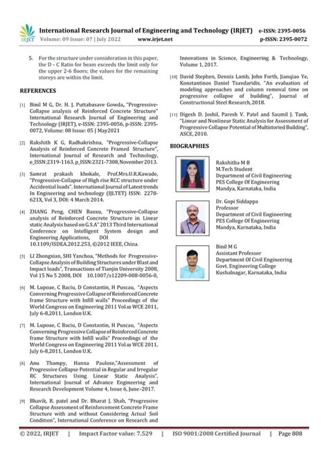 Progressive Collapse Analysis Of Rc Structure With Shear Walls Pdf