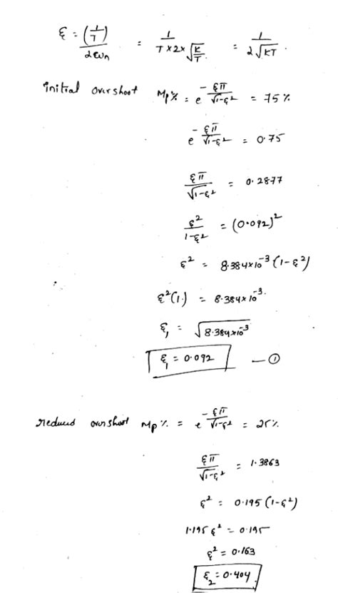 The Open Loop Transfer Function Of A Unity Negative Feedback System Is