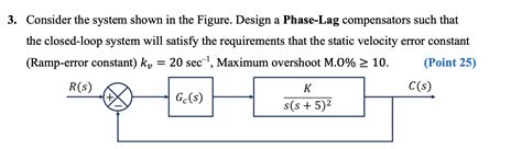 3 Consider The System Shown In The Figure Design A