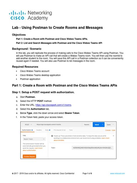 2227 Lab Using Postman To Create Rooms And Messages Pdf