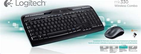 Logitech Mk330 Wireless Keyboard And Mouse Combo Comfortable Typing With Low Profile Keys