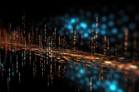 Premium Ai Image Abstract Technology Background With Binary Code 3d