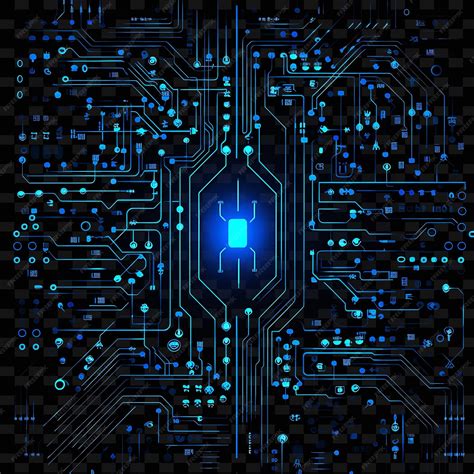 Premium Psd Cyberpunk Matrix Style Lines Hacker Symbols Electric Blue Ch Shape Y2k Neon Light